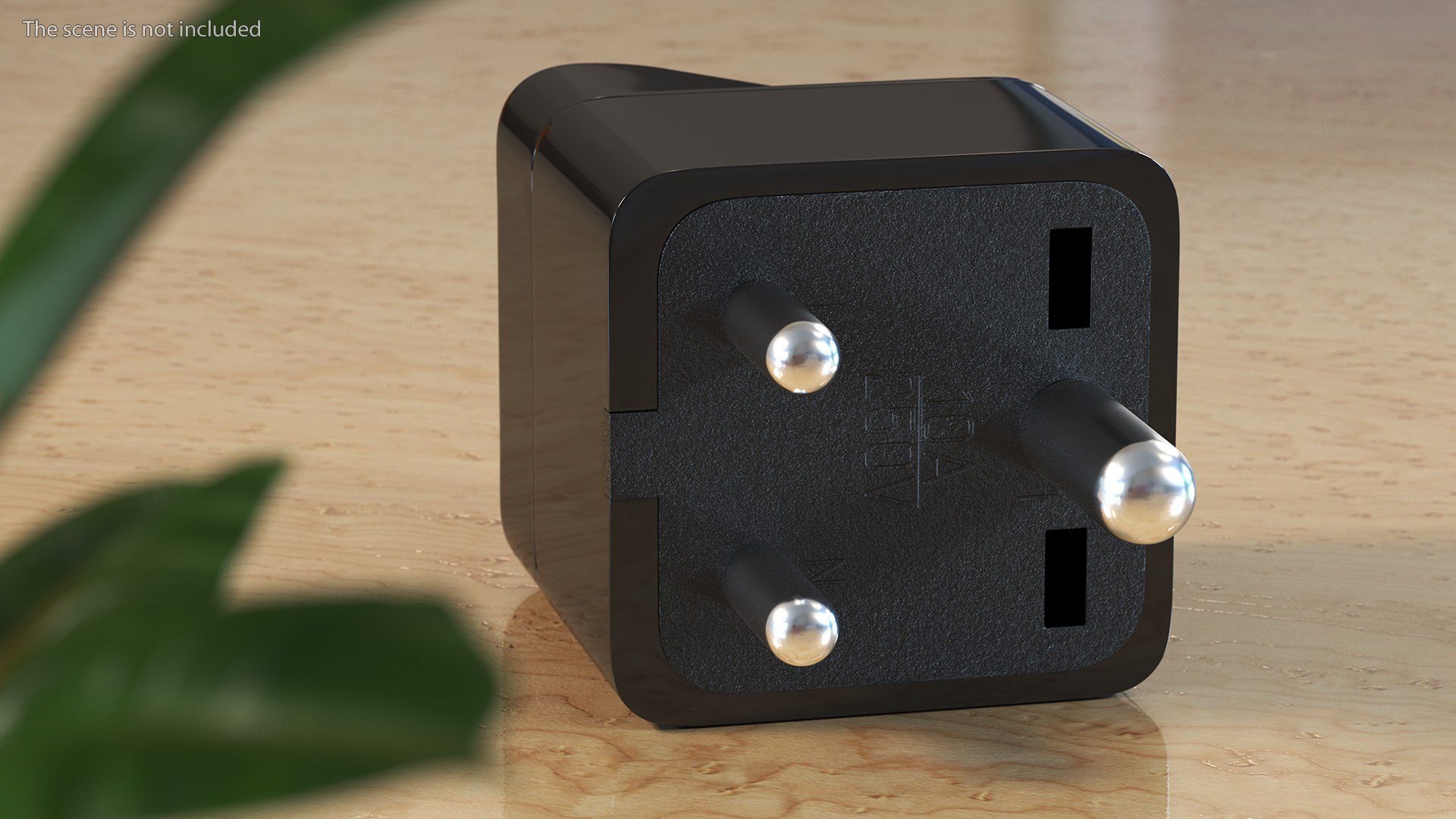 Type D Electrical Plug Adapter Black 3D Model - TurboSquid 1838647
