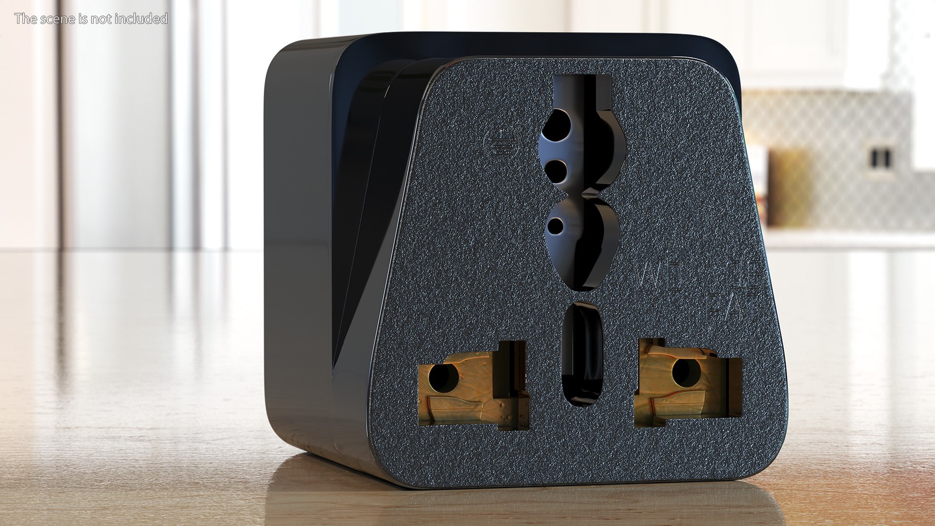 Type D Electrical Plug Adapter Black 3D Model - TurboSquid 1838647