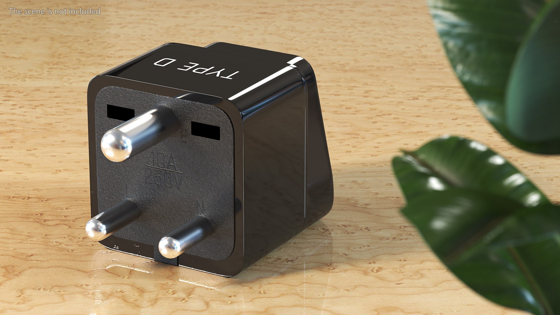 Type D Electrical Plug Adapter Black 3D Model - TurboSquid 1838647