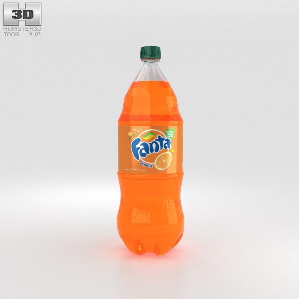 modelo 3d Fanta Botella 2 Litros - TurboSquid 1196346