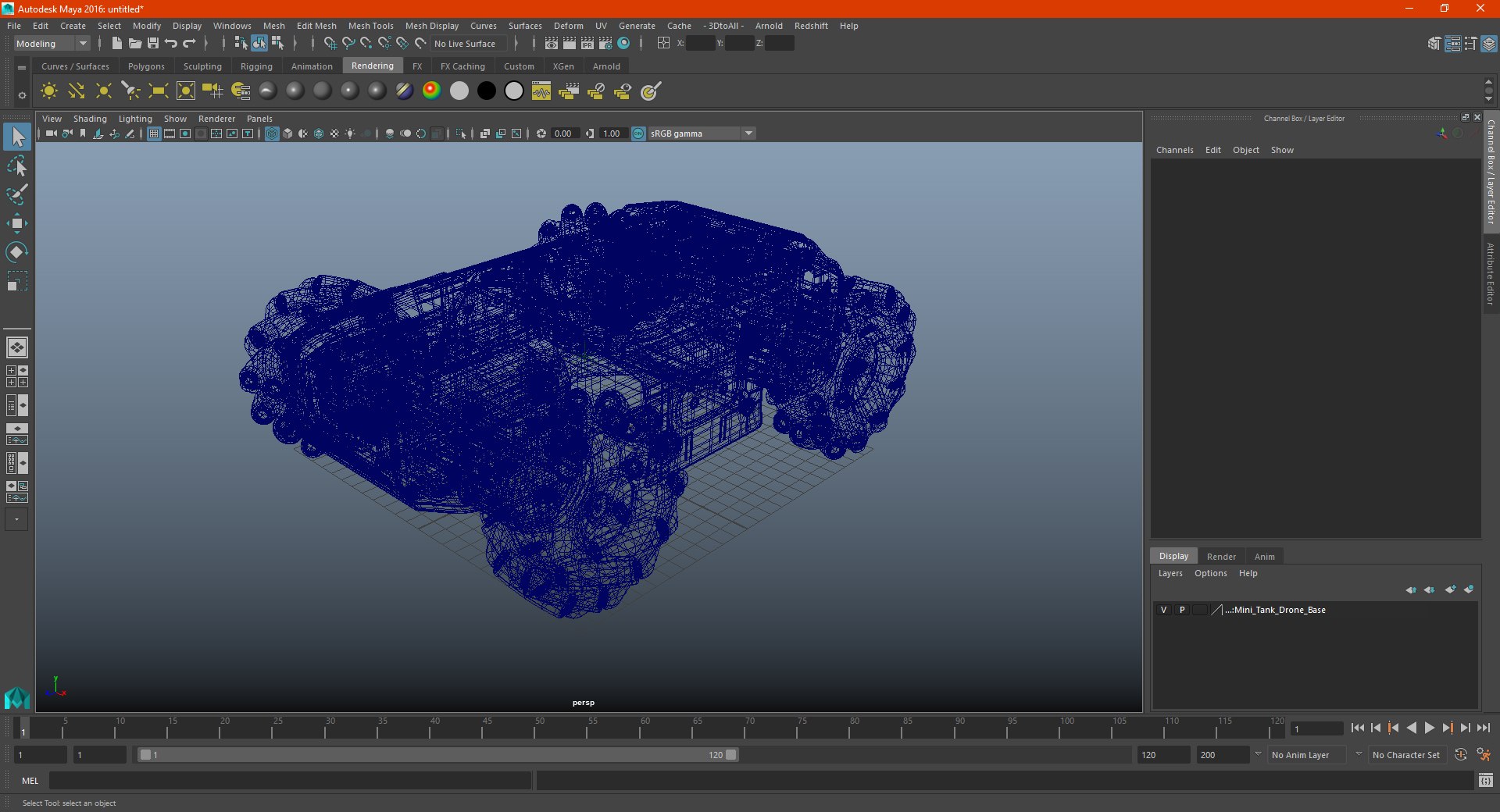 3D Model Mini Tank Drone Base - TurboSquid 1636281
