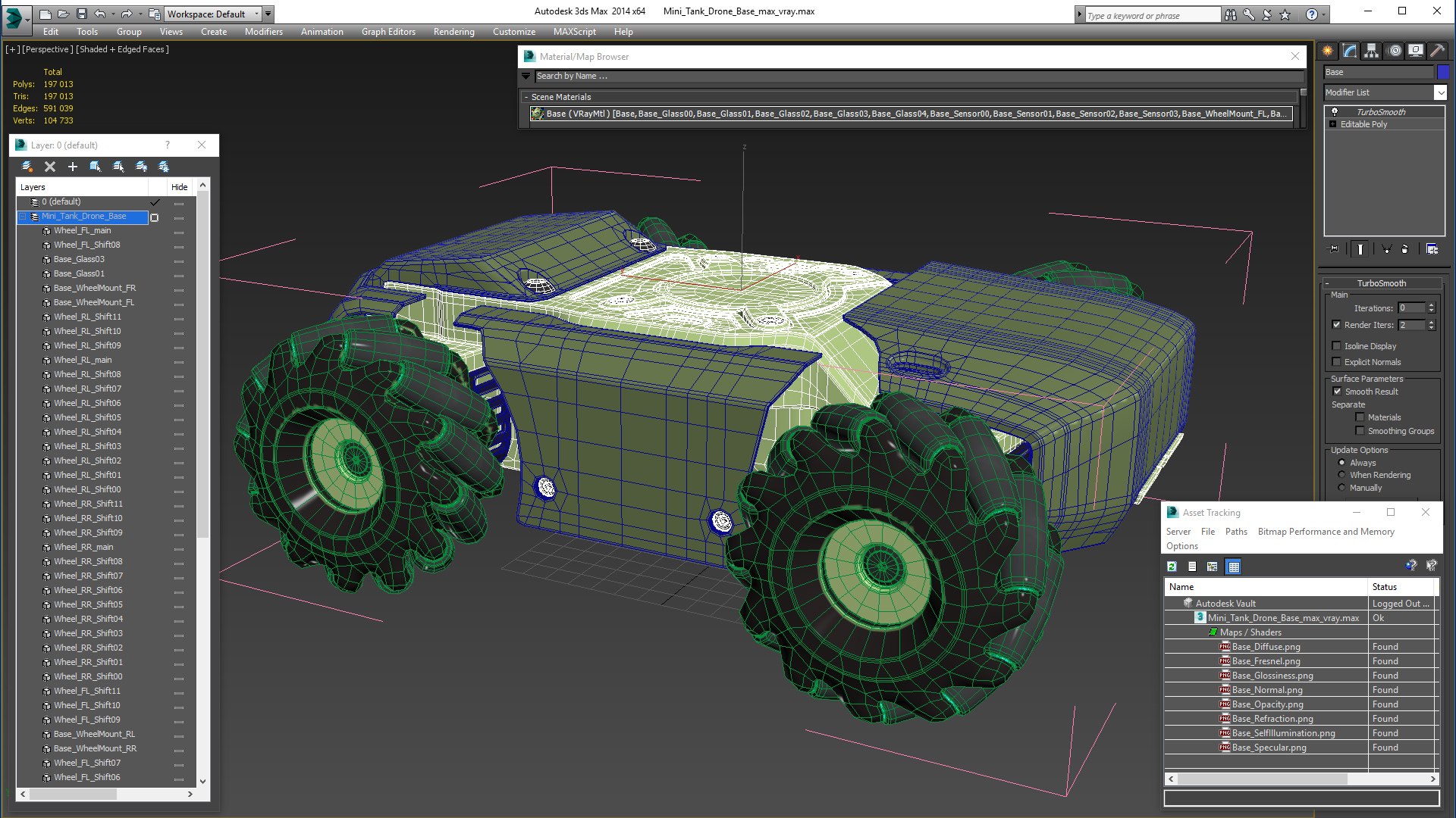 3D Model Mini Tank Drone Base - TurboSquid 1636281