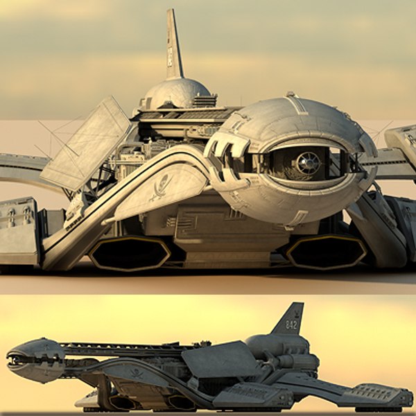 Science Fiction Spacecraft 3D Models for Download | TurboSquid