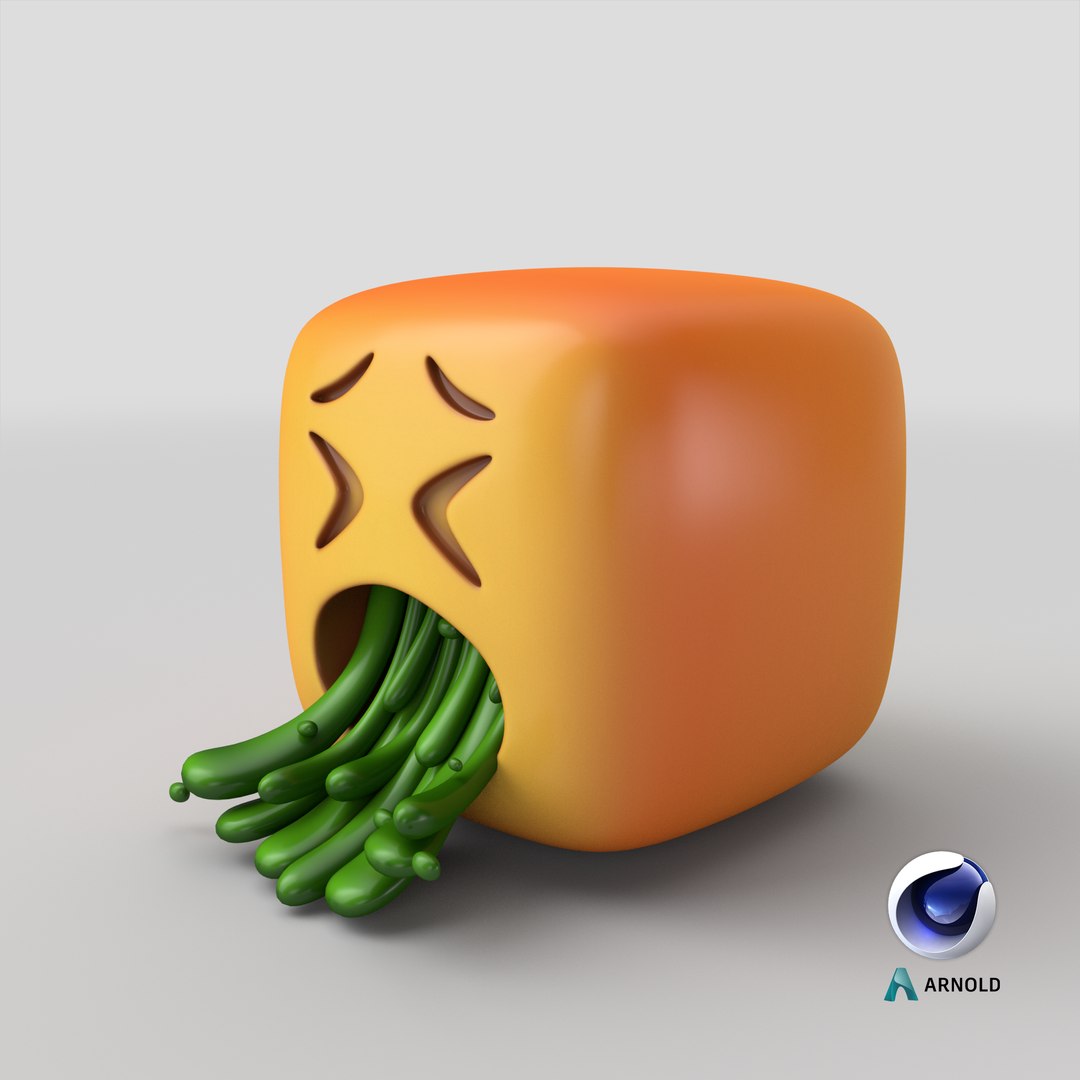 3D Smiley Face Emoji 45 - TurboSquid 2088110