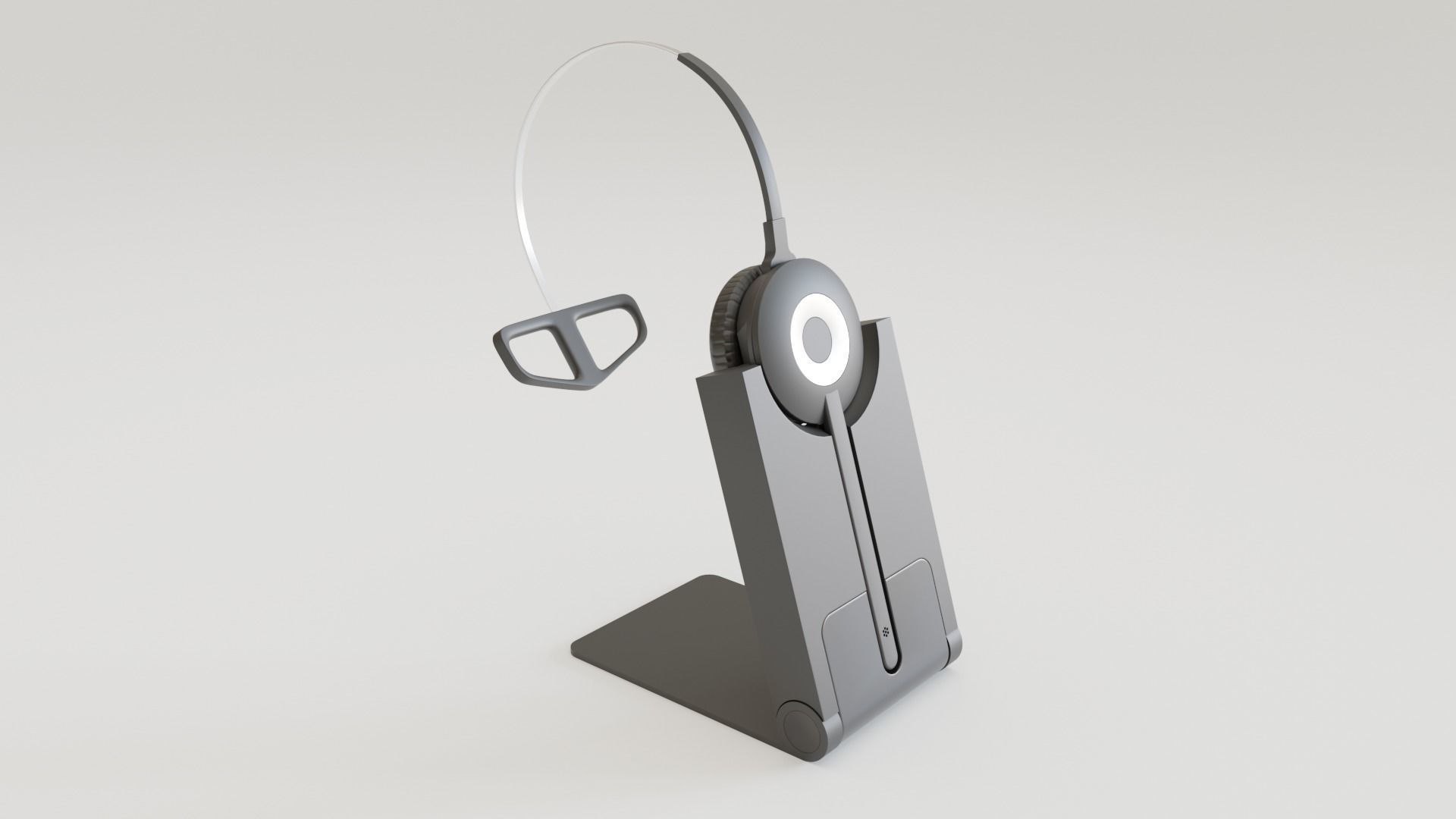 Professional wireless headset 3D model - TurboSquid 1493038