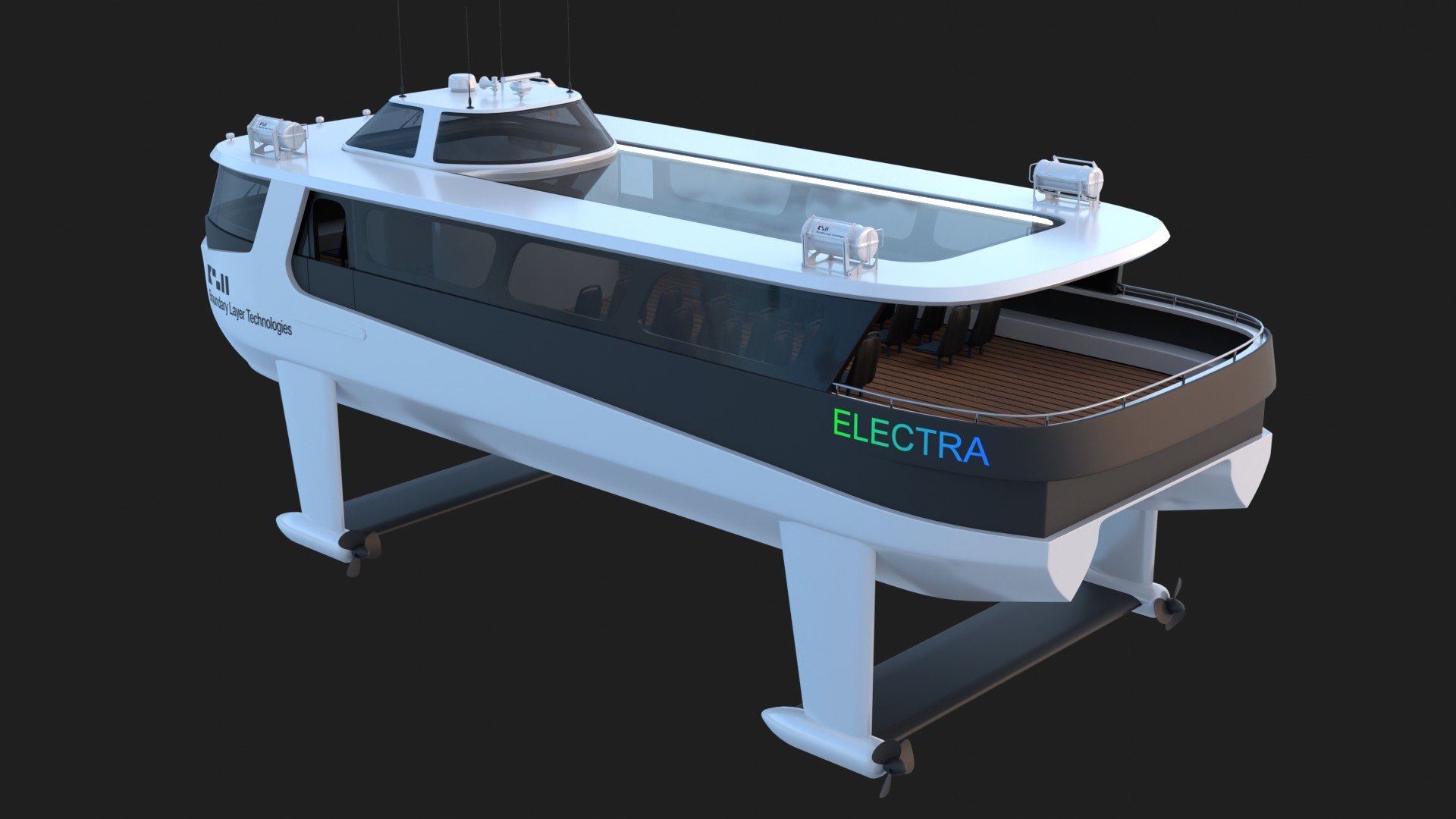 Electric Hydrofoil Ship 3D Model - TurboSquid 2093379
