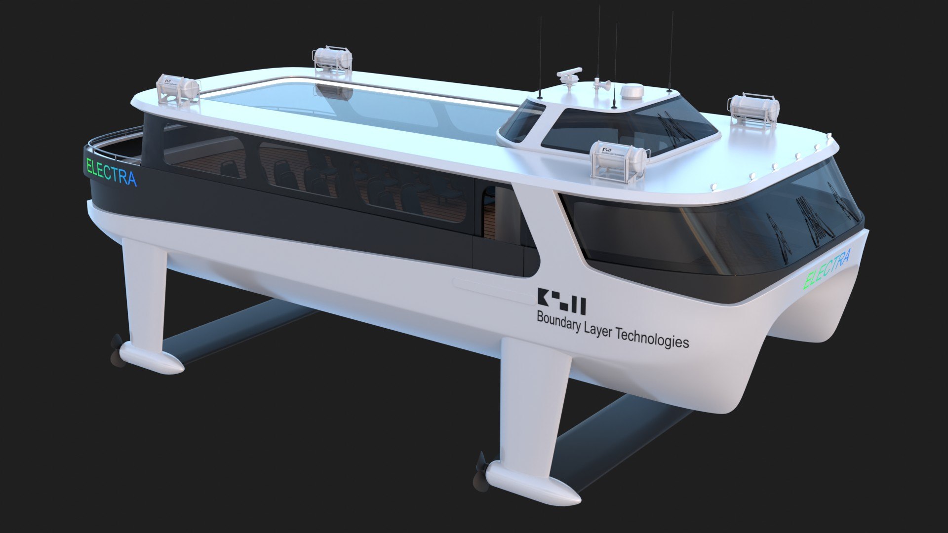 Electric Hydrofoil Ship 3D Model - TurboSquid 2093379