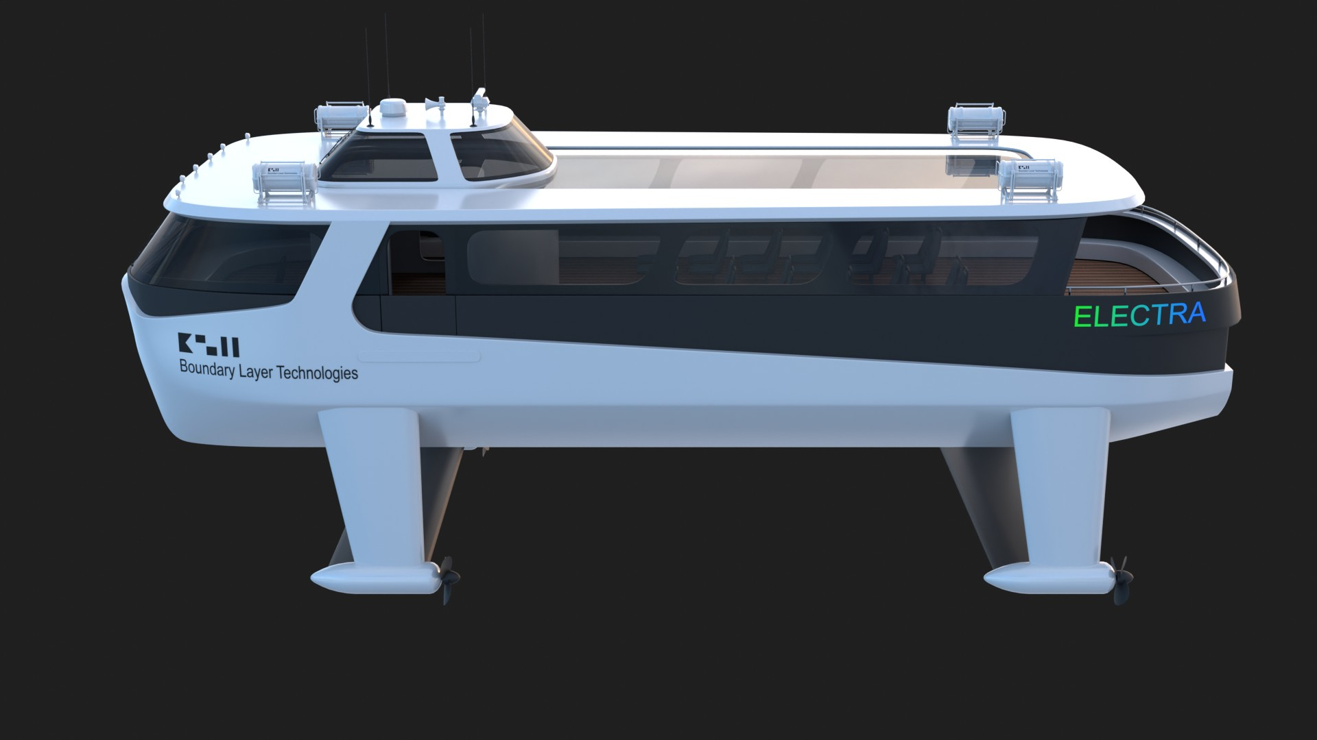 Electric Hydrofoil Ship 3D Model - TurboSquid 2093379