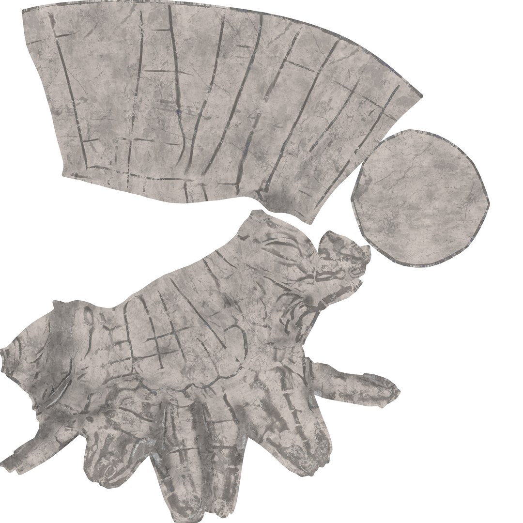 3D Metal Patch Hand Sculpture Model - TurboSquid 2071842