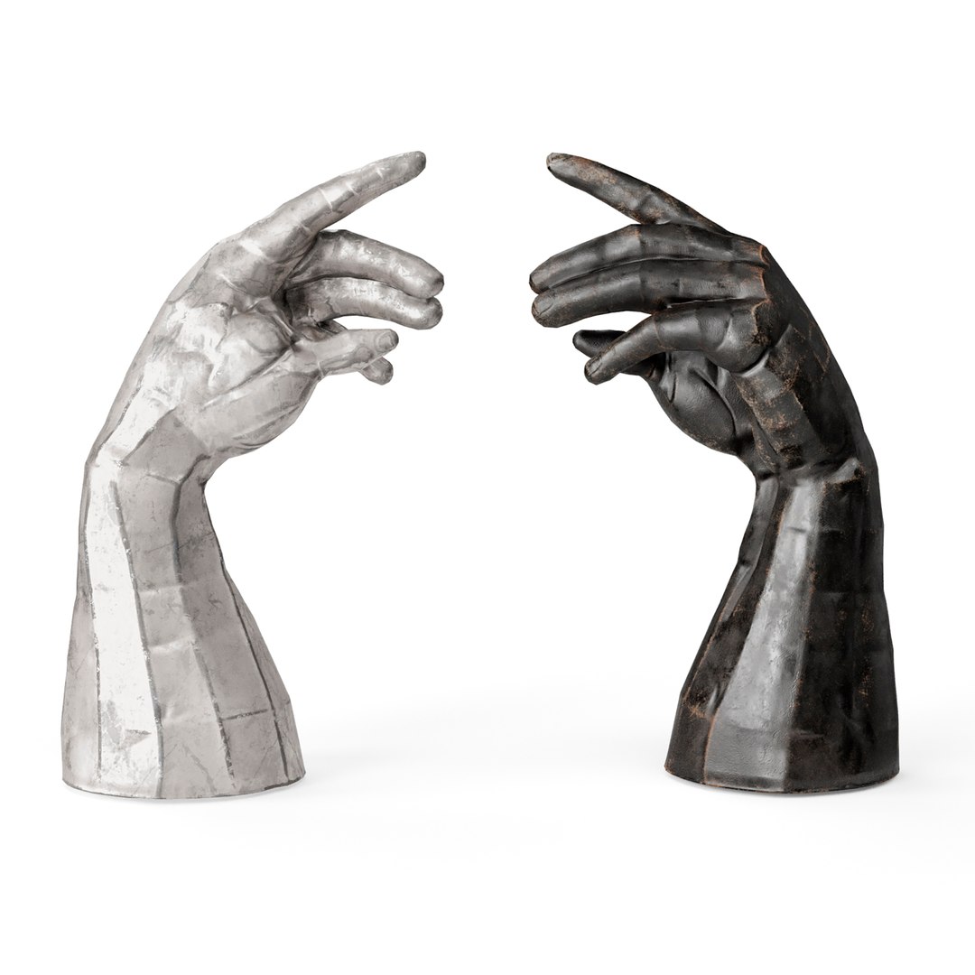 3D Metal Patch Hand Sculpture Model - TurboSquid 2071842