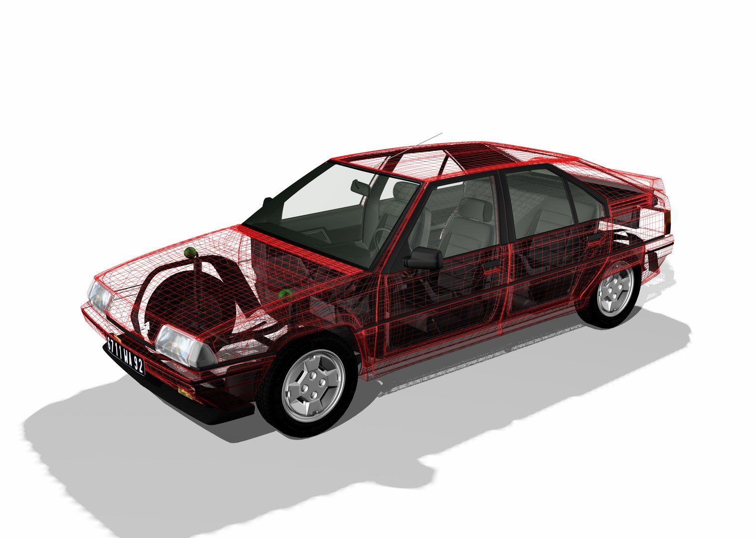 Citroen BX GTI 3D Model - TurboSquid 1760040