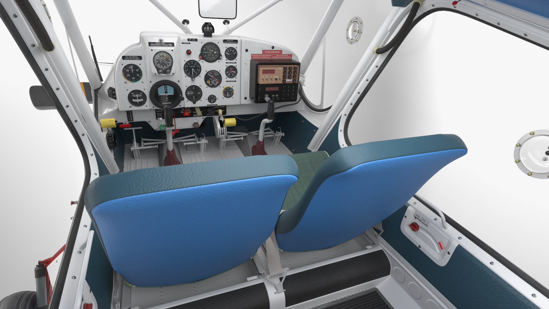 3D Civil Airplane PZL 104 Wilga Flag Color Rigged - TurboSquid 2196970