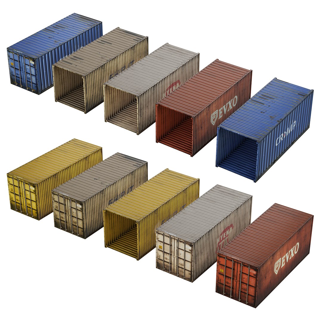3D sea containers - TurboSquid 1556749