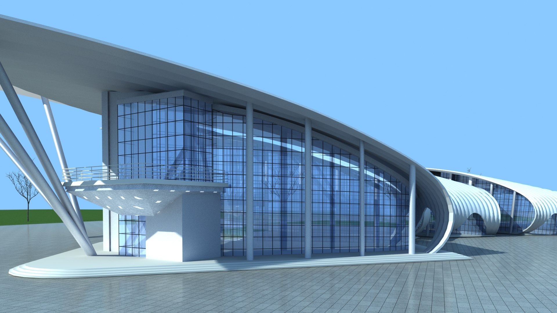 3D Modern Building Collection 06 - TurboSquid 1985437