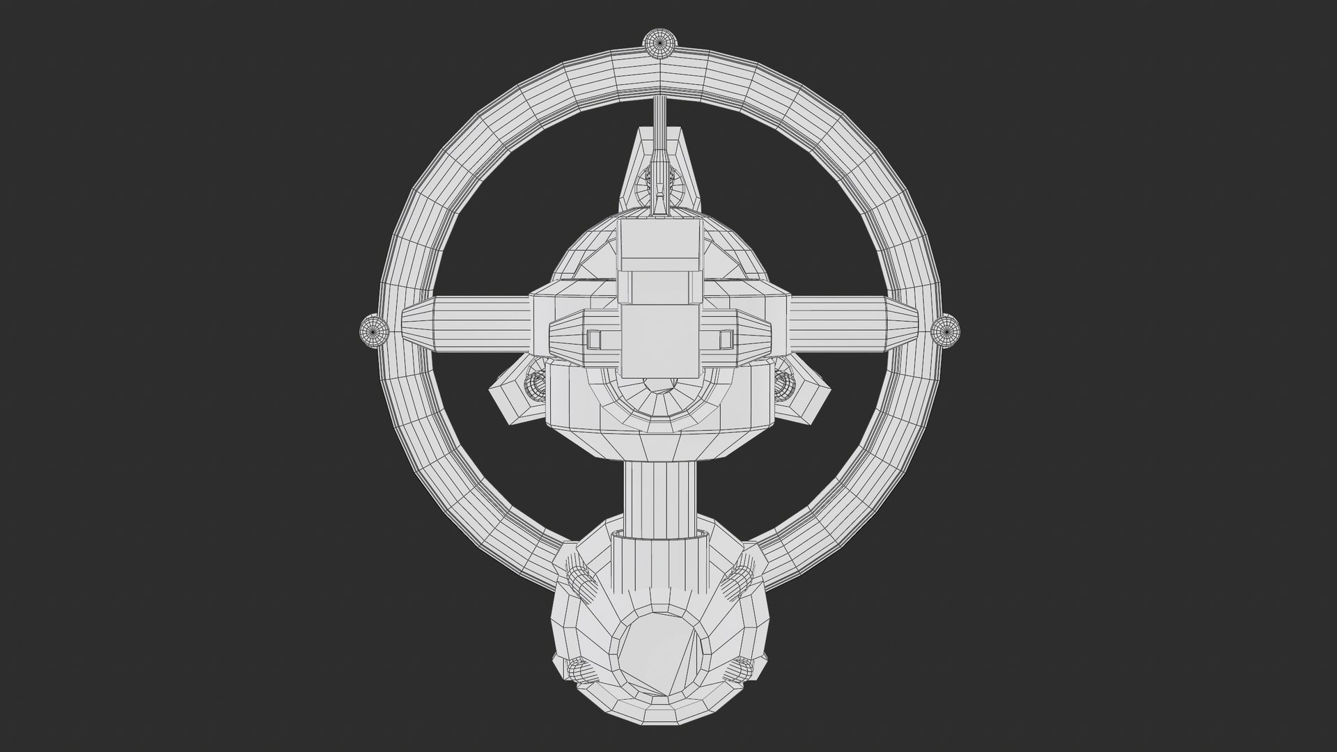 3D Lowpoly Cartoon Command Capital Spaceship 09 Rigged PBR 3D Model - TurboSquid 2153351