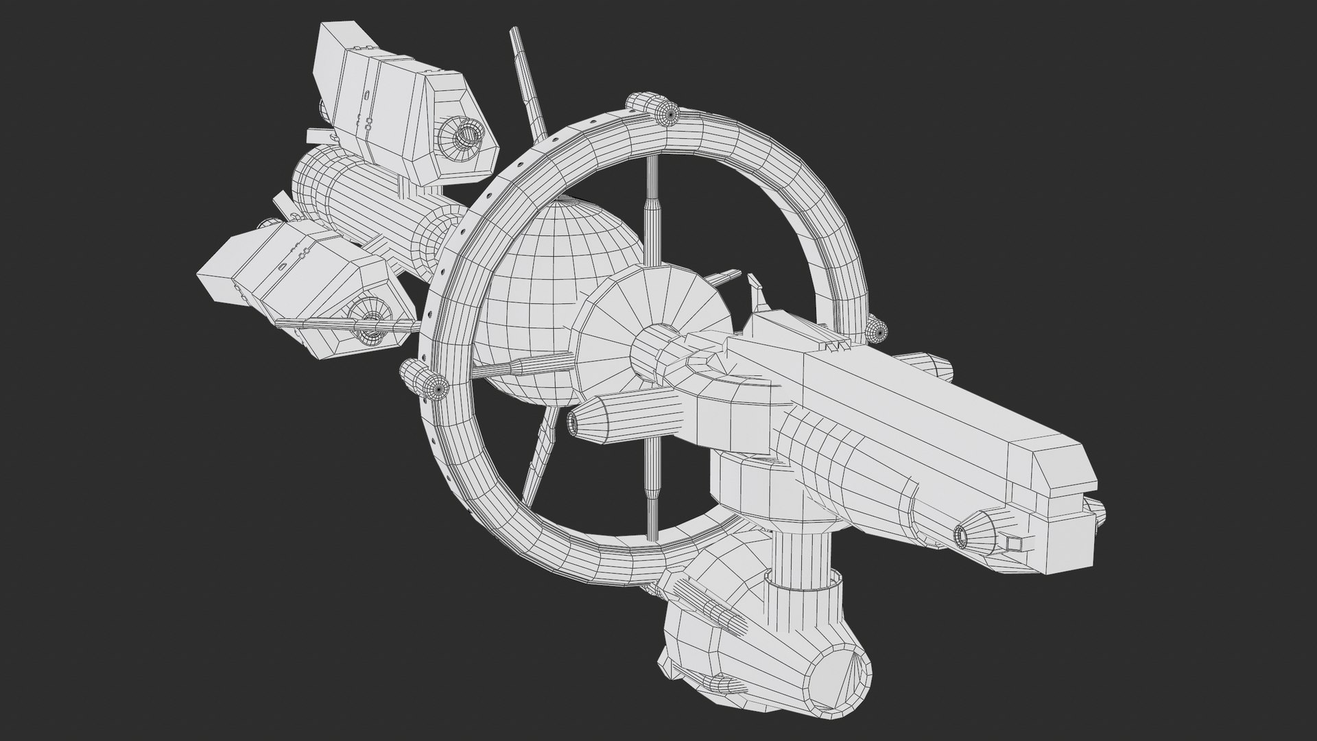 3D Lowpoly Cartoon Command Capital Spaceship 09 Rigged PBR 3D Model - TurboSquid 2153351