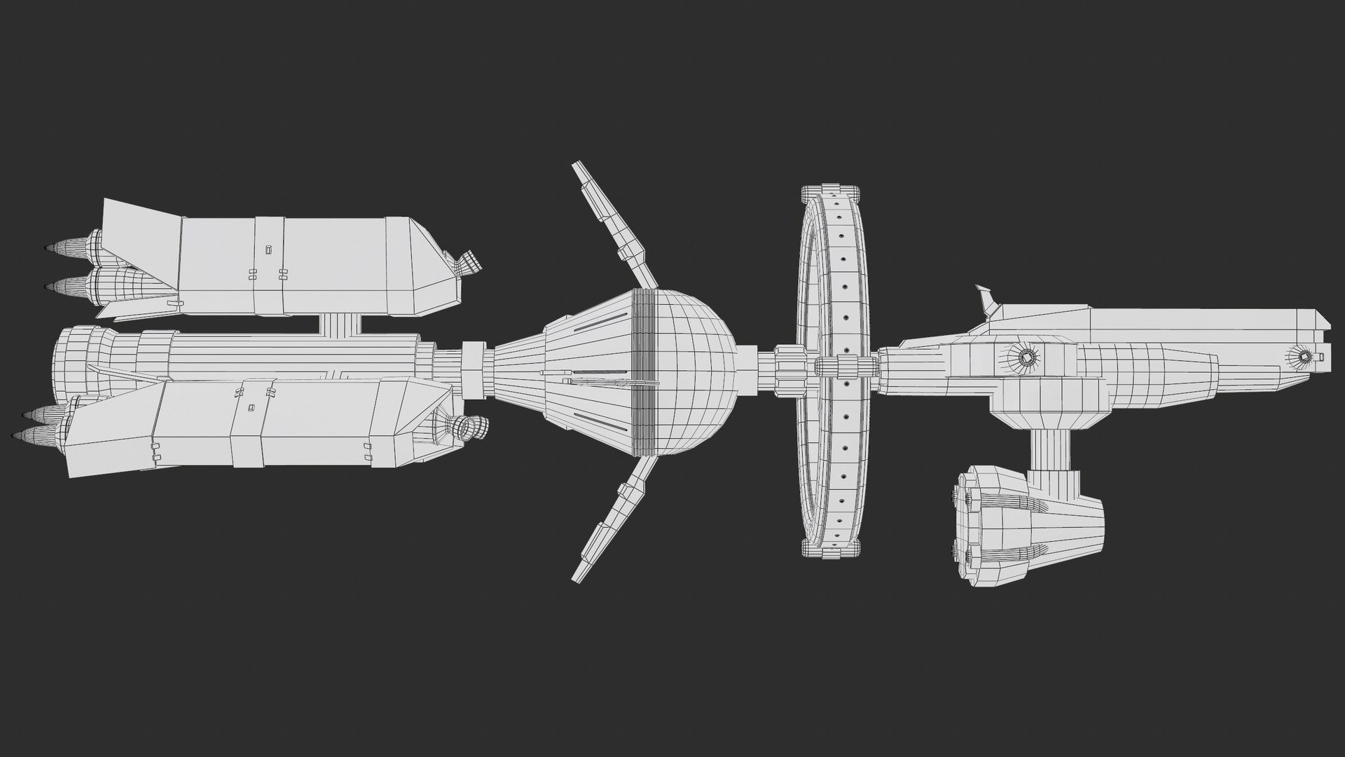 3D Lowpoly Cartoon Command Capital Spaceship 09 Rigged PBR 3D Model - TurboSquid 2153351