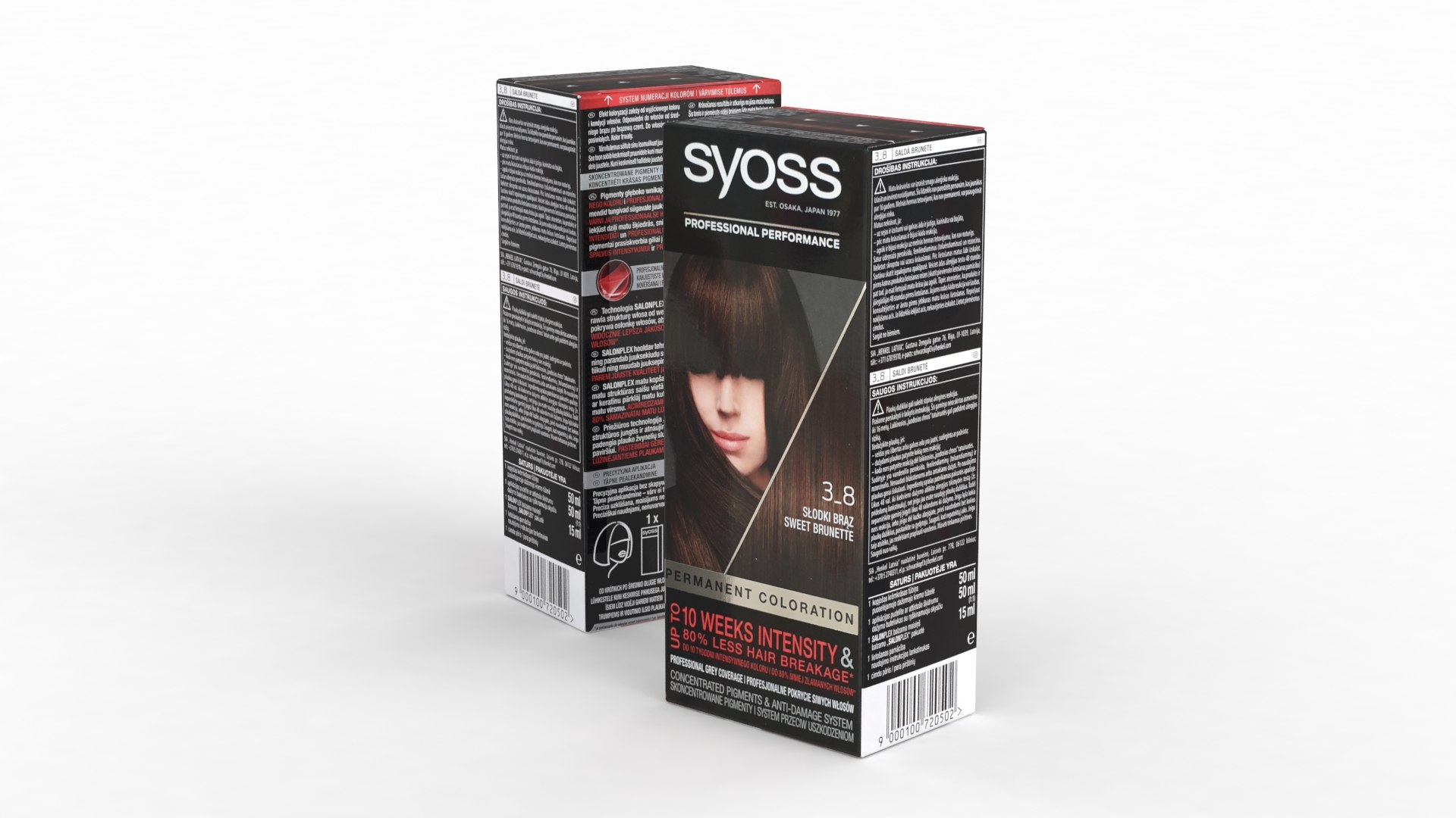 3D Model Hair Dye Syoss Professional Performance Permanent Coloration ...