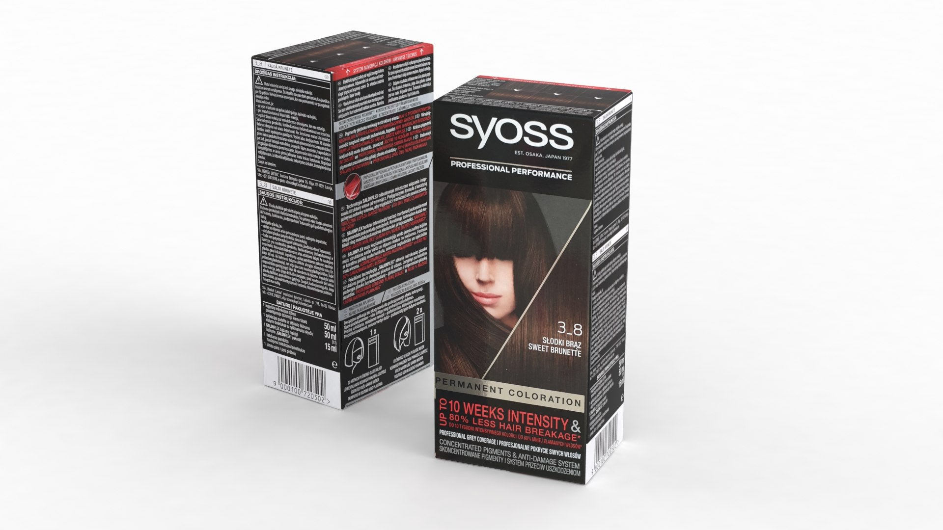 3D Model Hair Dye Syoss Professional Performance Permanent Coloration ...