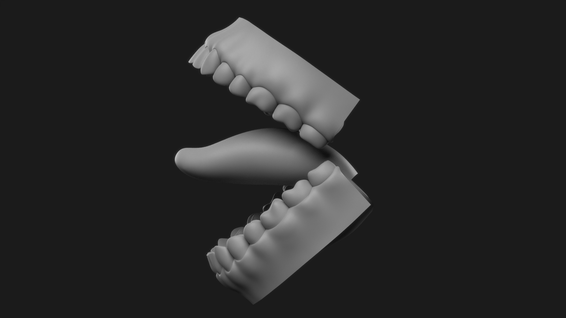 Realistic Human Jaws And Tongue 3D Model - TurboSquid 2014042