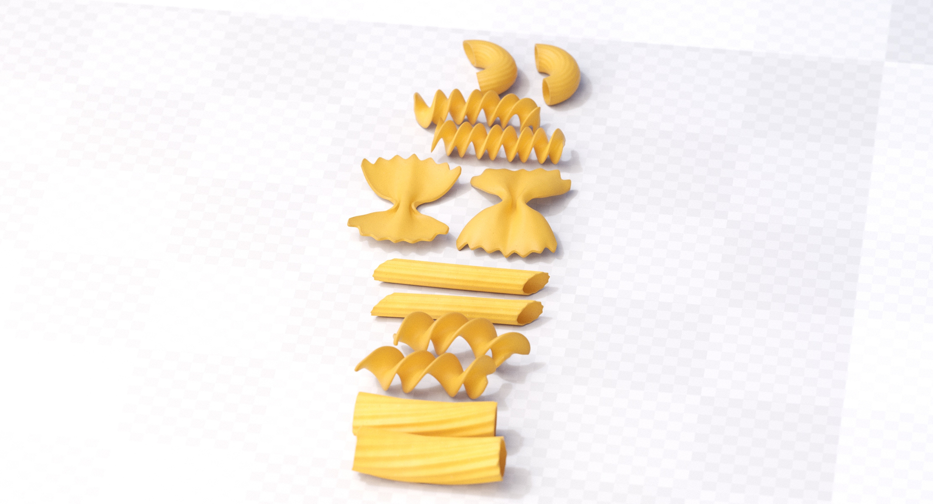 Raw Pasta Macaroni Rigatoni 3D Model - TurboSquid 1518835
