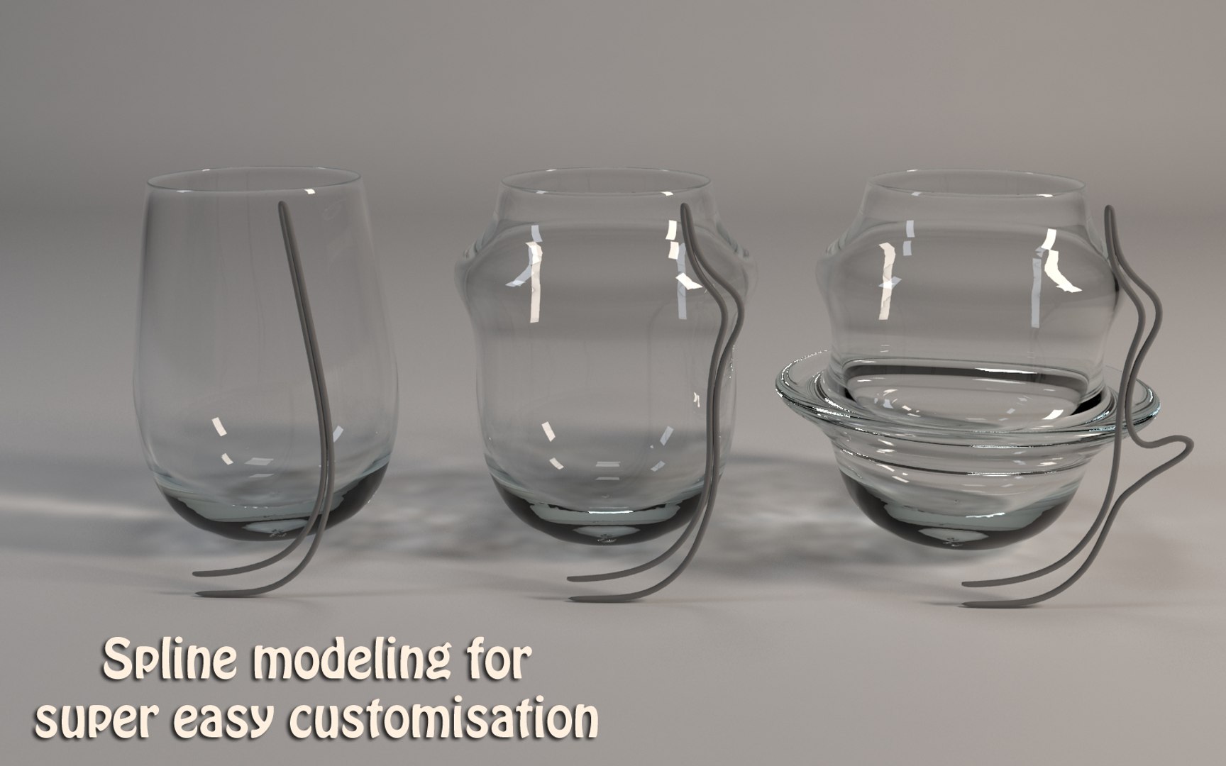 3d Max Glass Set