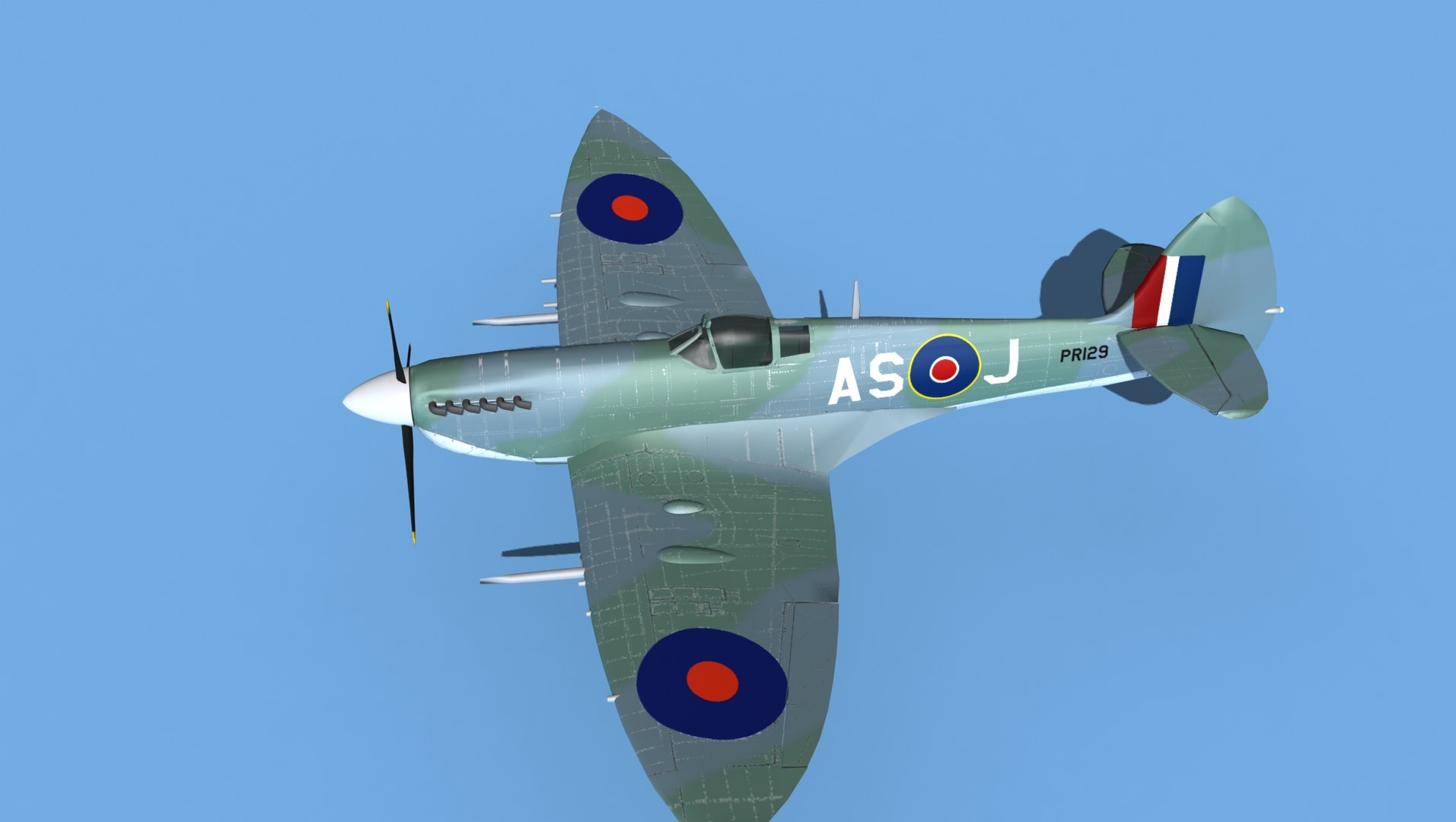 3D Supermarine Spitfire Mk VIIIb V01 Model - TurboSquid 1925171