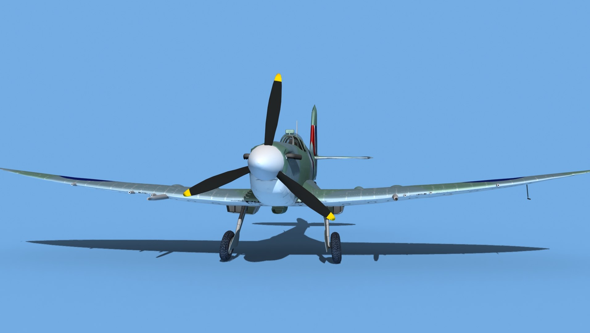 3D Supermarine Spitfire Mk VIIIb V01 Model - TurboSquid 1925171