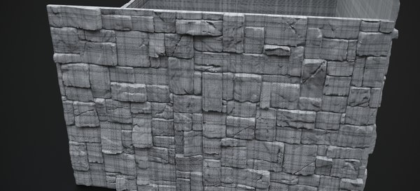 3D CASTLE STONE WALL COLLECTION 2022 RAW - TurboSquid 1994393
