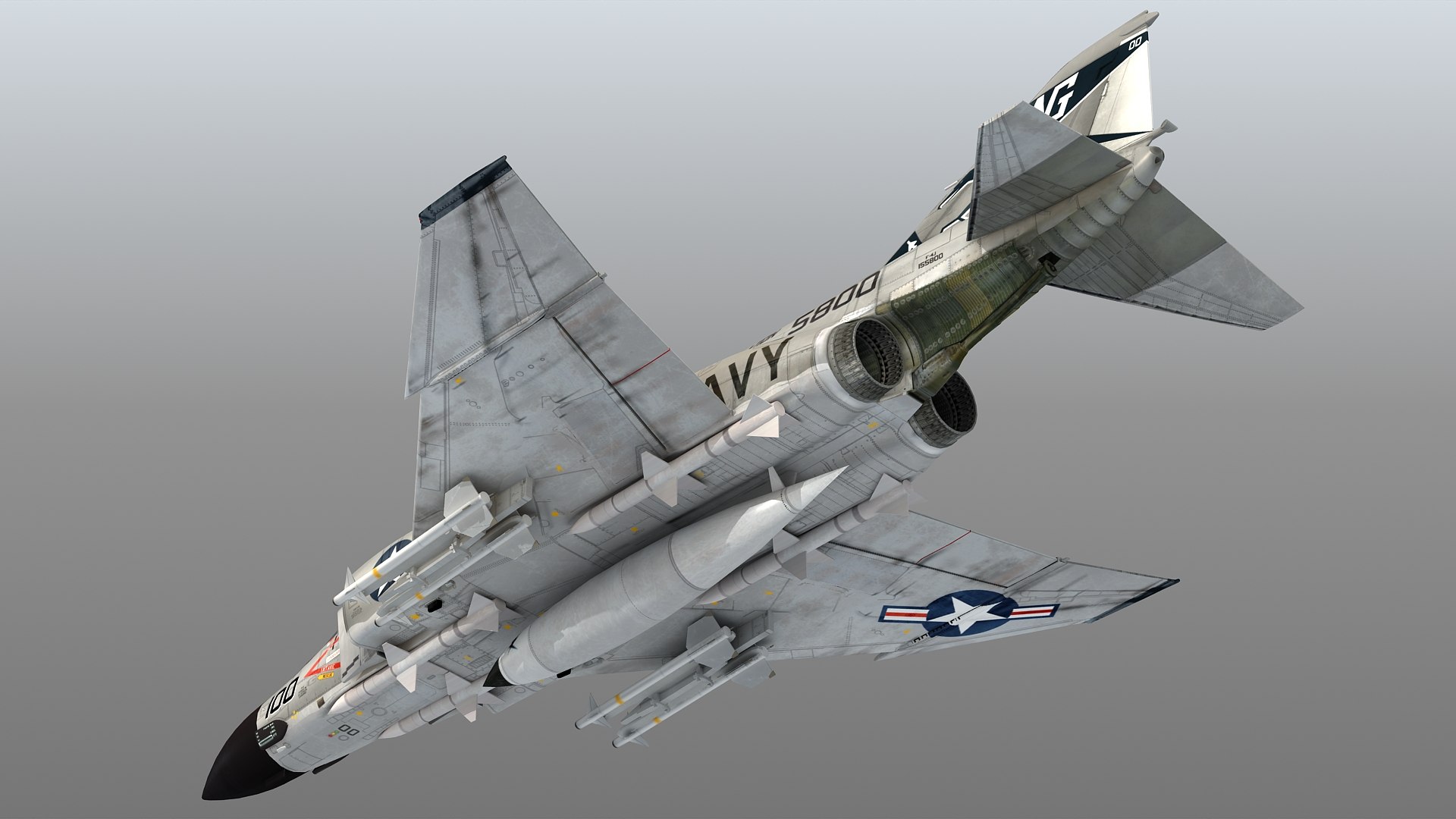 F4 J Phantom II Fighting Falcon Showtime 100 USS Constellation model ...