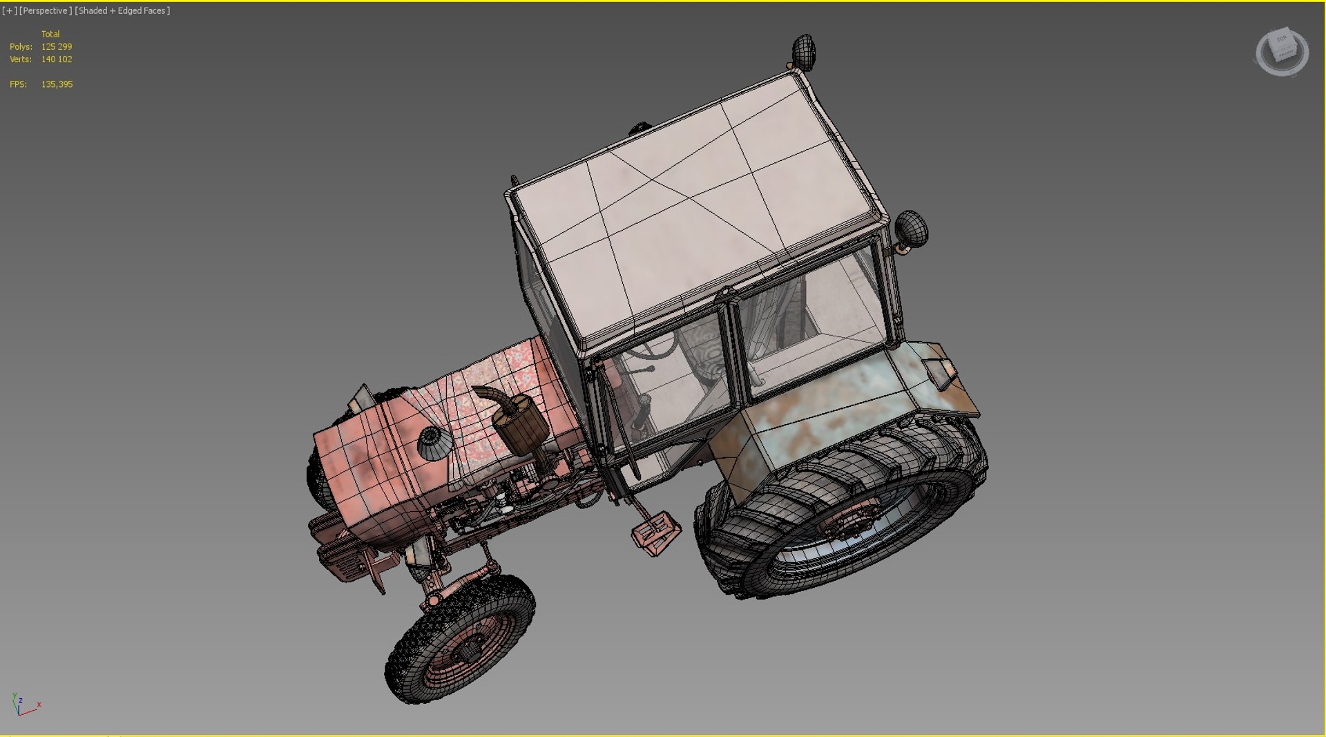 3d Tractor Model