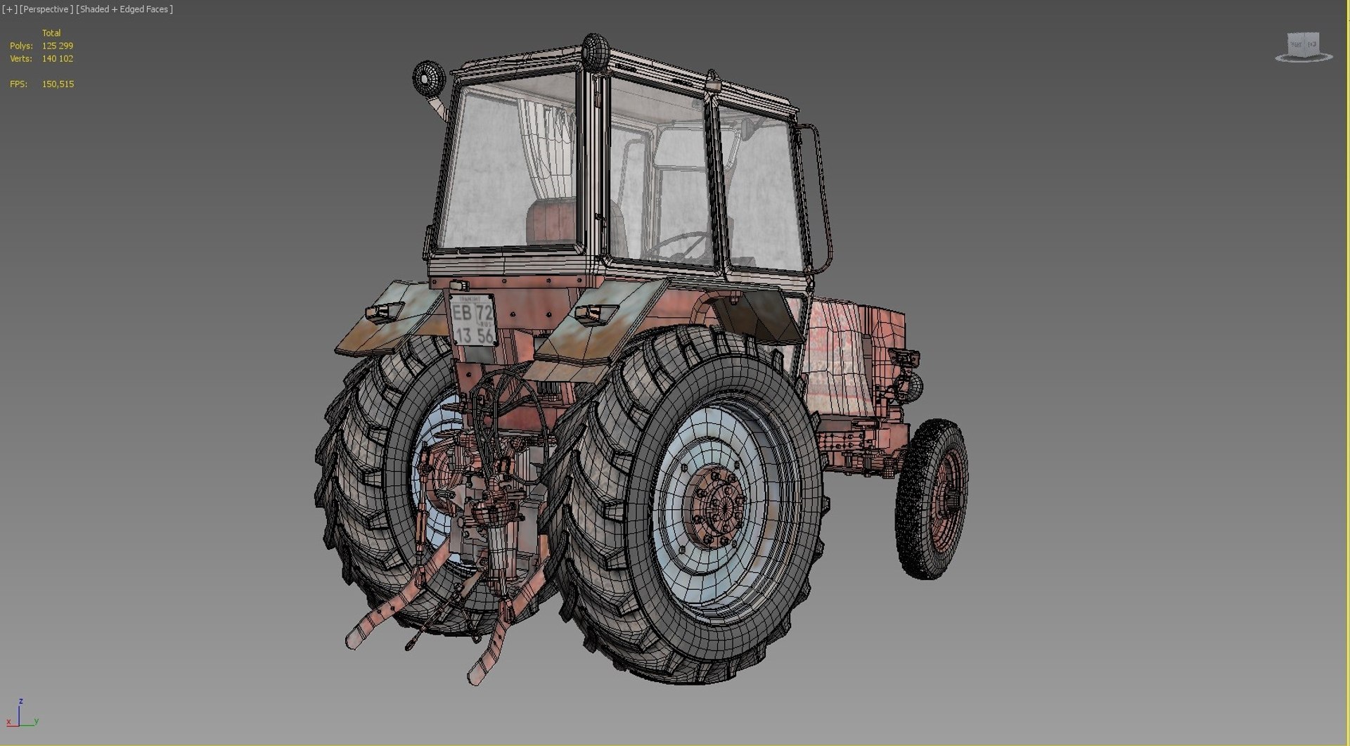 3d Tractor Model
