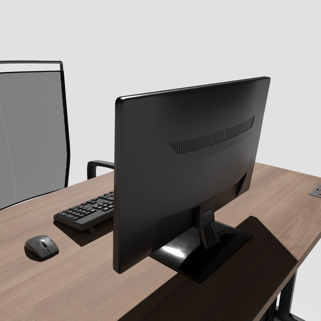 3D Workstation Desktop Office - TurboSquid 1676668