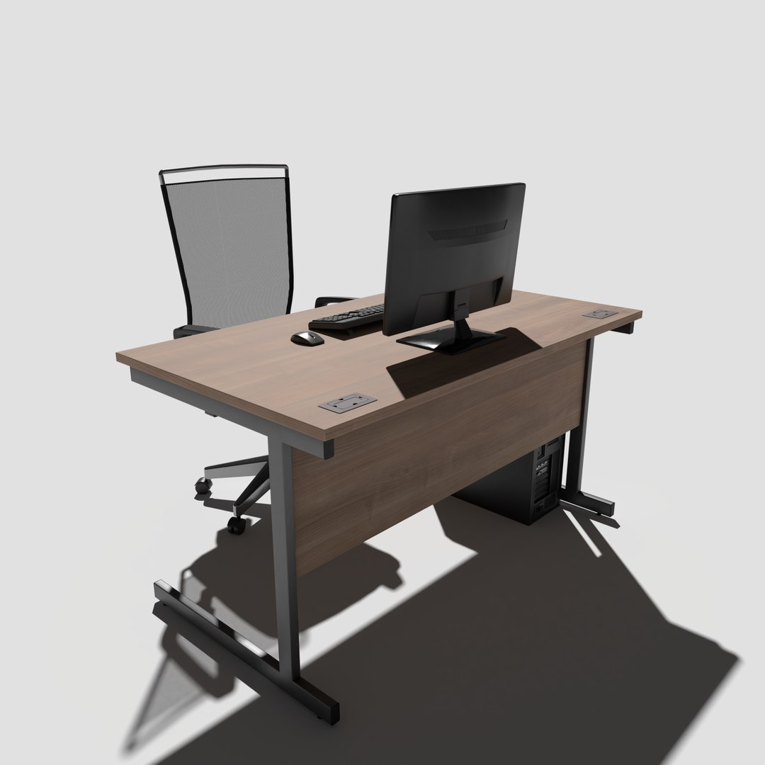 3D Workstation Desktop Office - TurboSquid 1676668