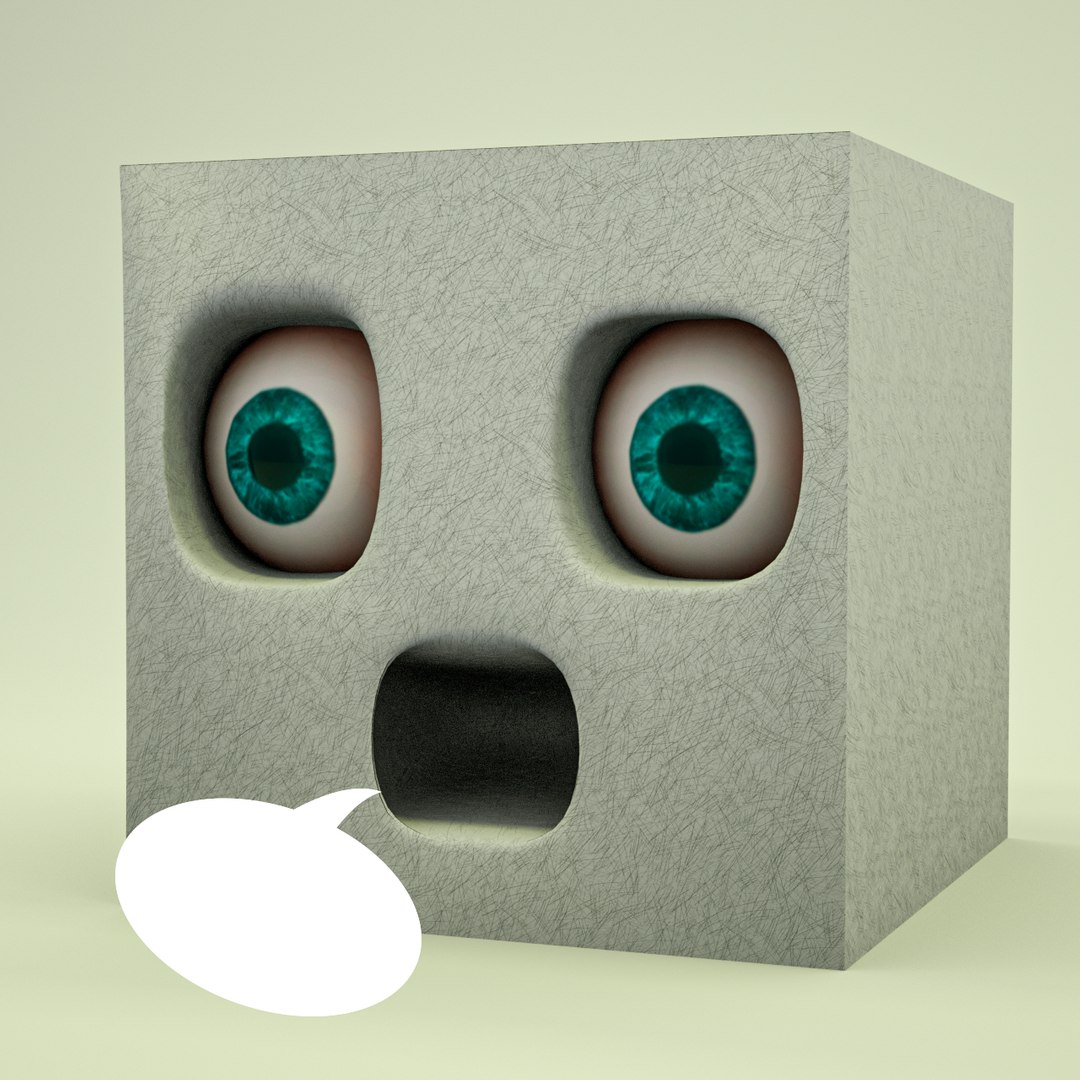 Free Face Rigged Cube 3D Model - TurboSquid 1593163