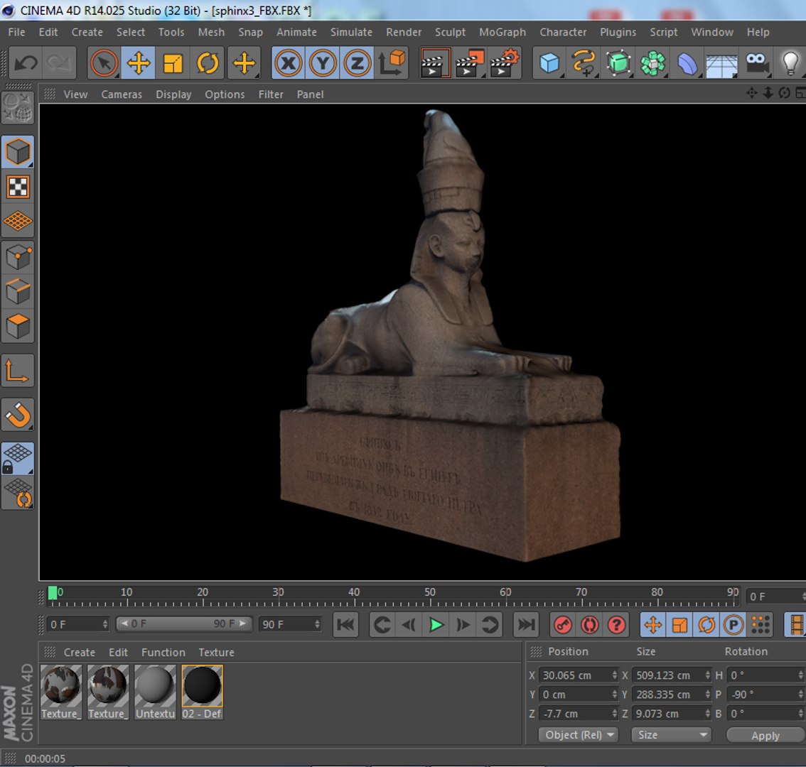 Sphinx Historical 3d Model