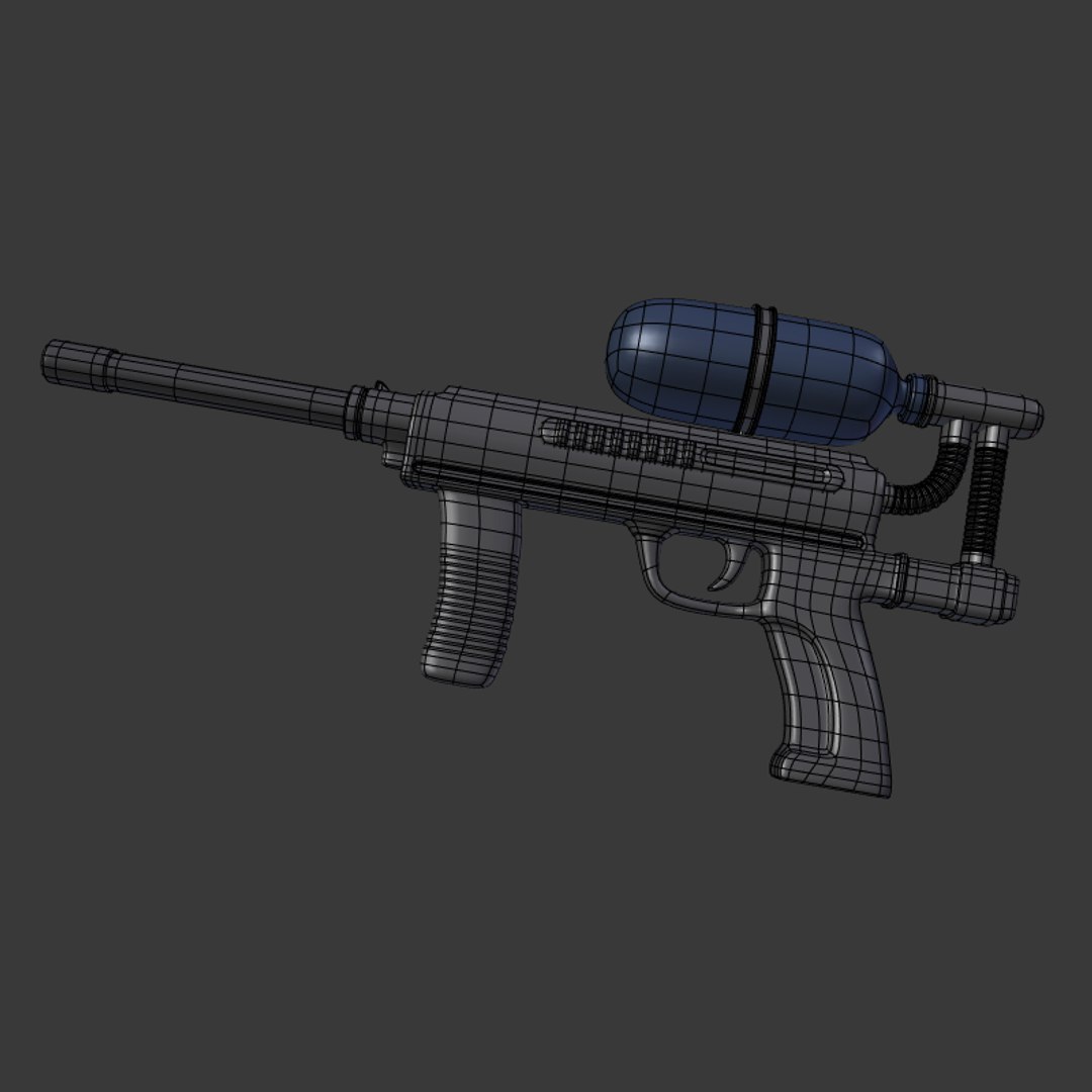 3D Paintball Gun - TurboSquid 1191188