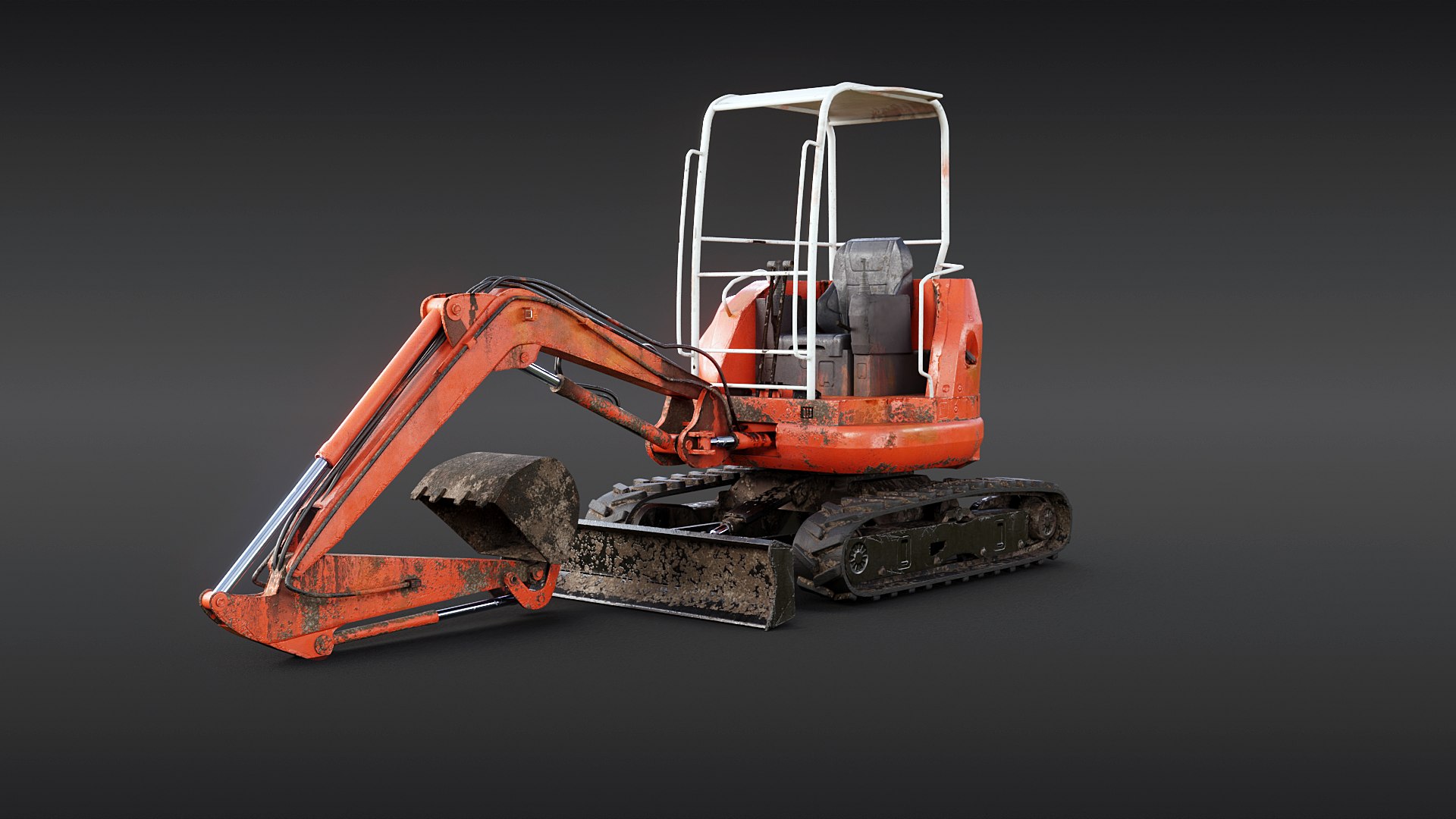 Compact Construction Machines Collection Used 3D Model - TurboSquid 2147791