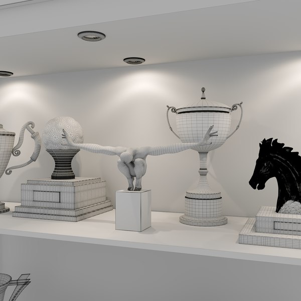 3D realistic trophy showcase model - TurboSquid 1635281