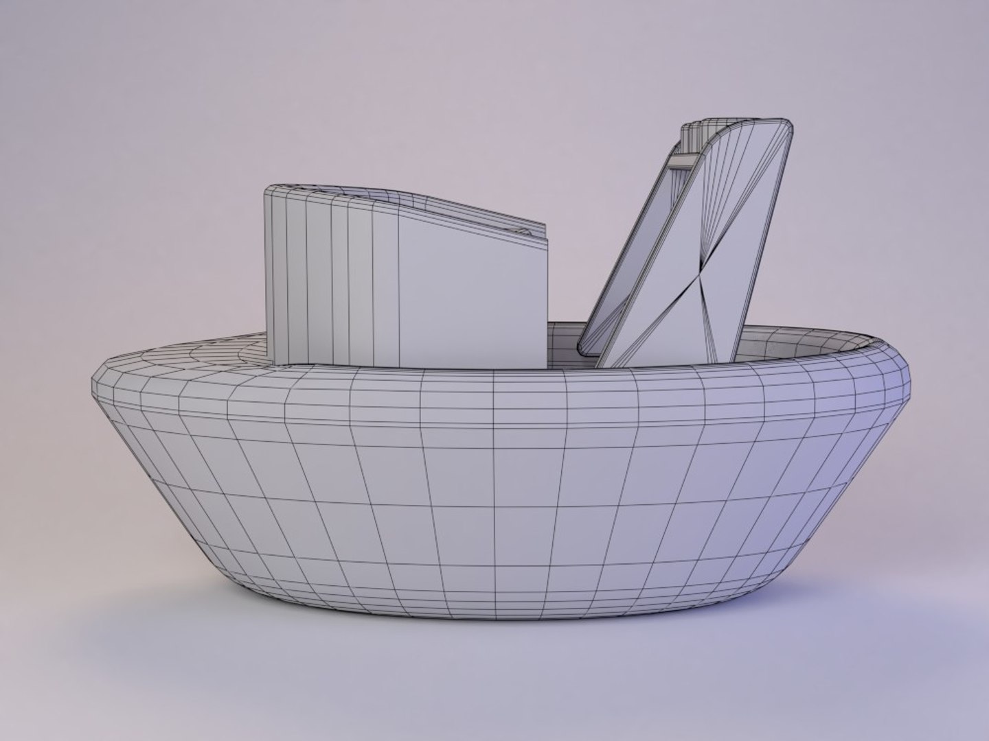 Cartoon Toy Cute Boat 3D Model - TurboSquid 1542672