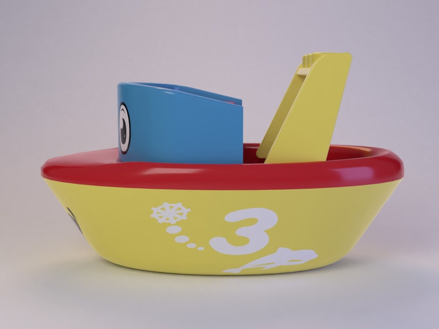 Cartoon Toy Cute Boat 3D Model - TurboSquid 1542672
