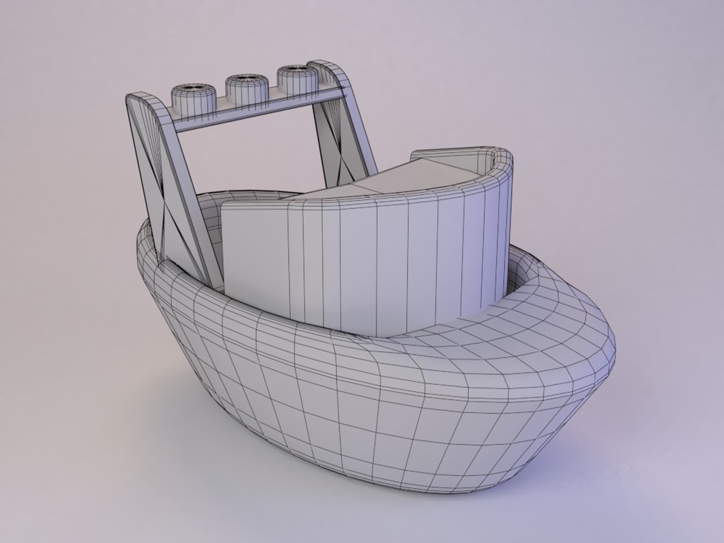 Cartoon Toy Cute Boat 3D Model - TurboSquid 1542672