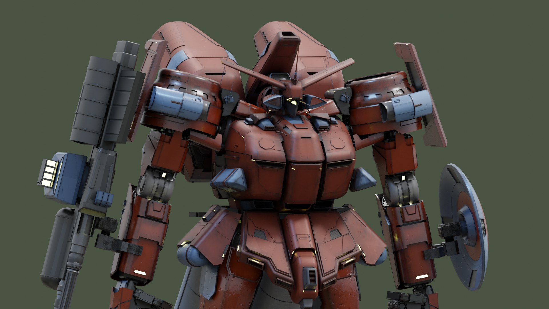 Heavy Assault Mech Model - TurboSquid 1659422