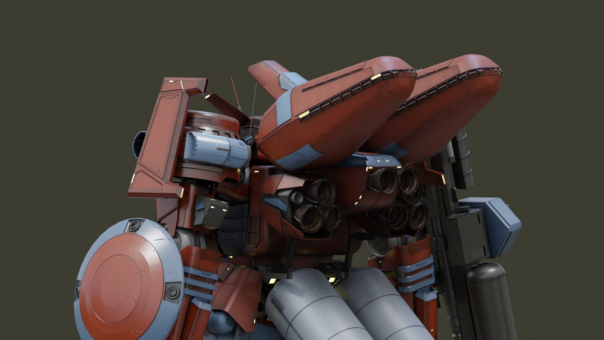 Heavy Assault Mech Model - TurboSquid 1659422