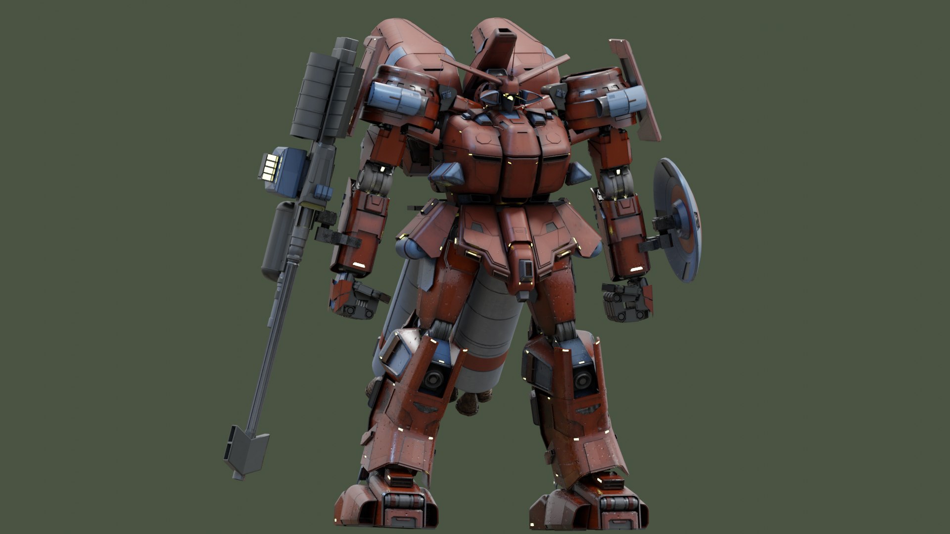 Heavy Assault Mech Model - TurboSquid 1659422