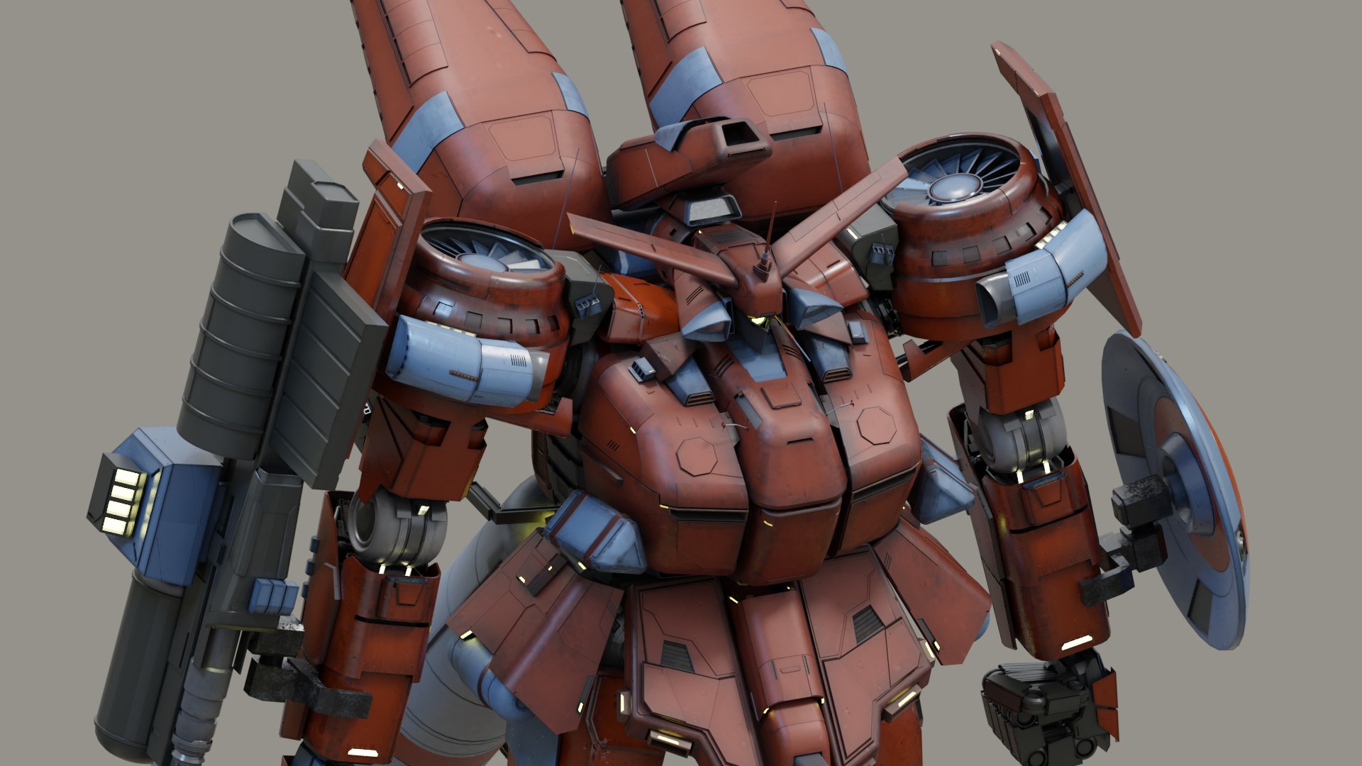 Heavy Assault Mech Model - TurboSquid 1659422