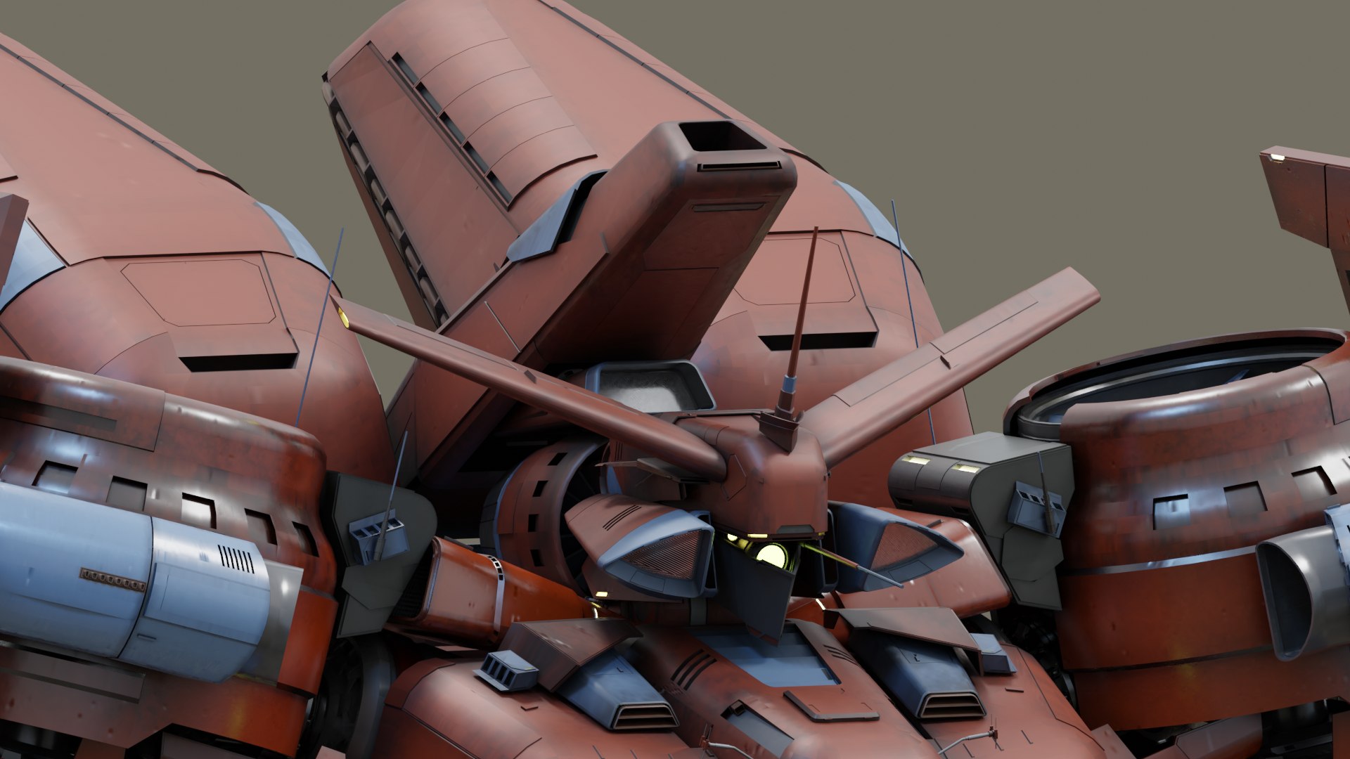 Heavy Assault Mech Model - TurboSquid 1659422
