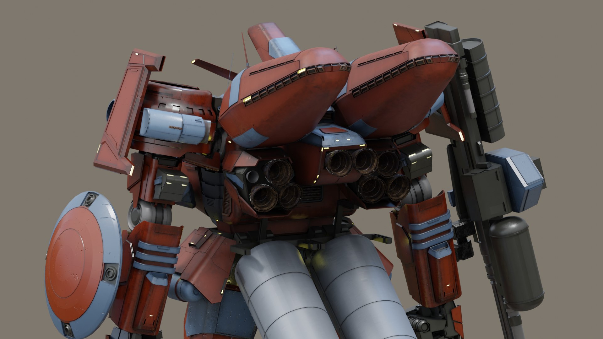 Heavy Assault Mech Model - TurboSquid 1659422