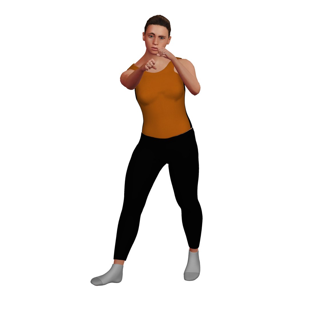 3D Model Caucasian Woman Rigged Character - TurboSquid 1638784