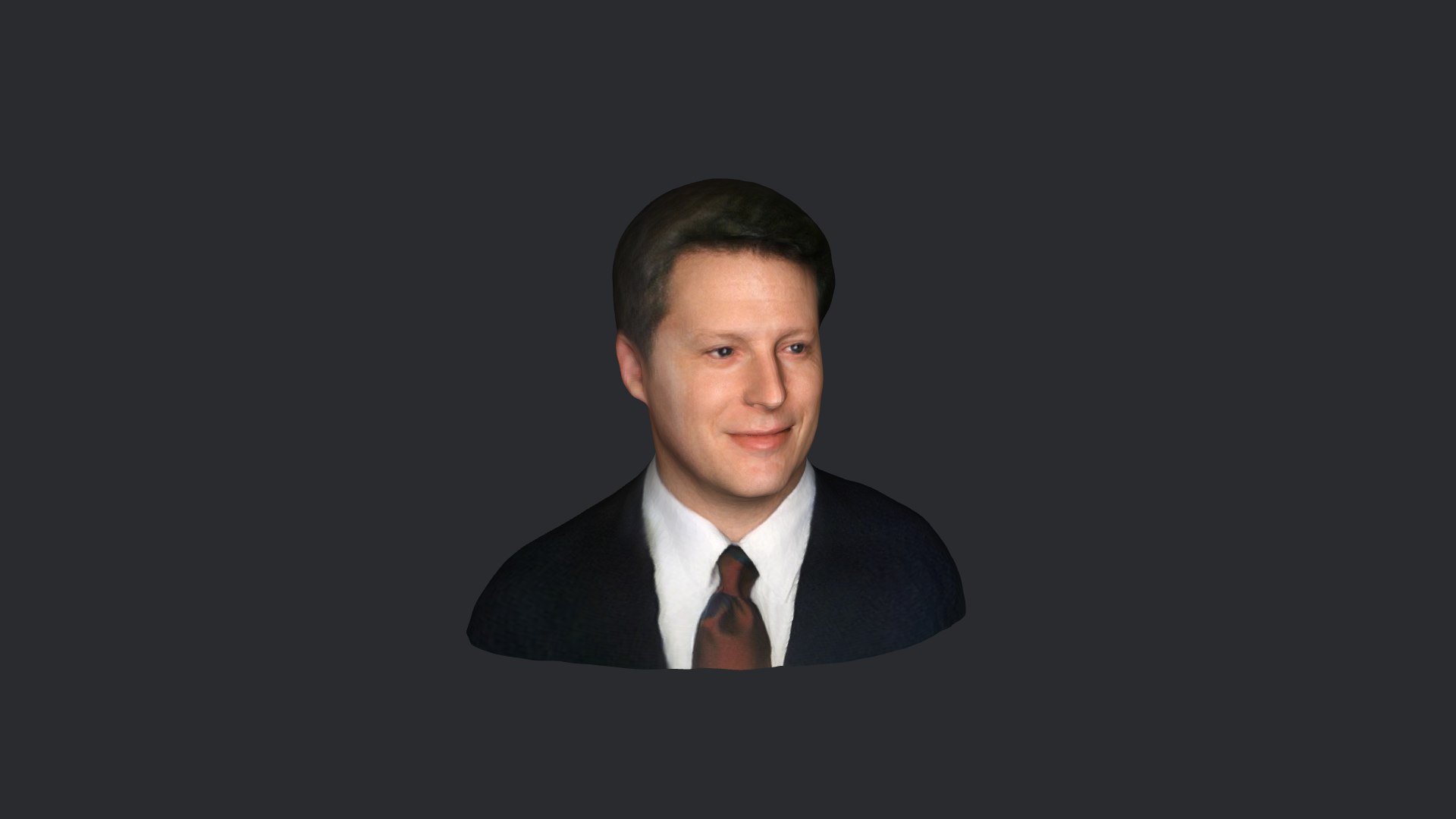 3D Al Gore- Realistic Bust Head Ready - TurboSquid 1970869